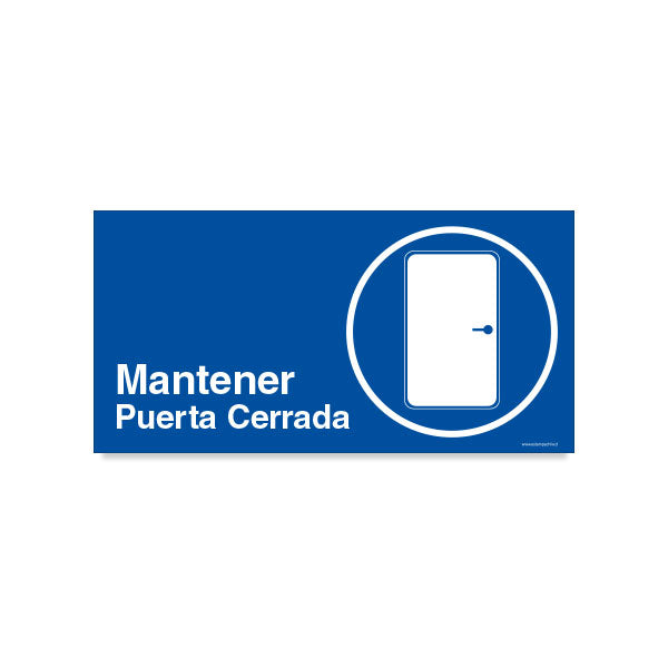 Mantener Puerta Cerrada B – Señaléticas Estampa