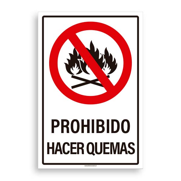 Prohibido Hacer Quemas – Señaléticas Estampa