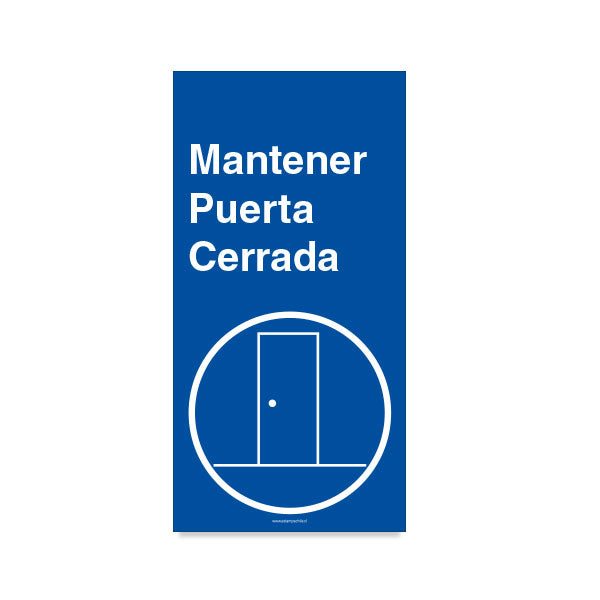 Mantener Puerta Cerrada – Señaléticas Estampa