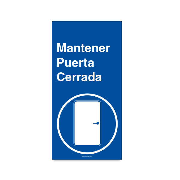 Mantener Puerta Cerrada B – Señaleticas Estampa
