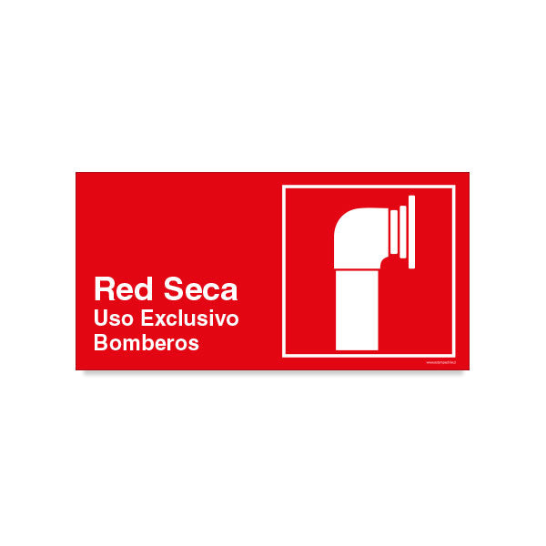 Red Seca Uso Exclusivo Bomberos – Señaléticas Estampa