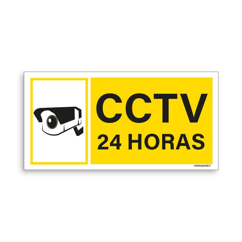 CCTV 24 horas A – Señaléticas Estampa