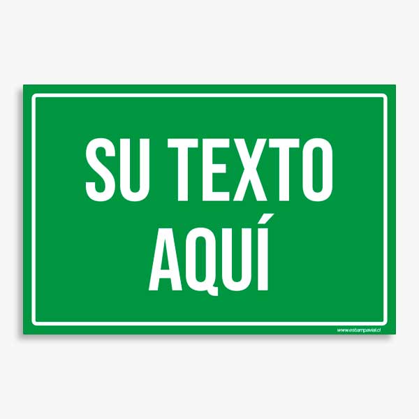 Señaletica Horizontal Verde H1 – Señaléticas Estampa