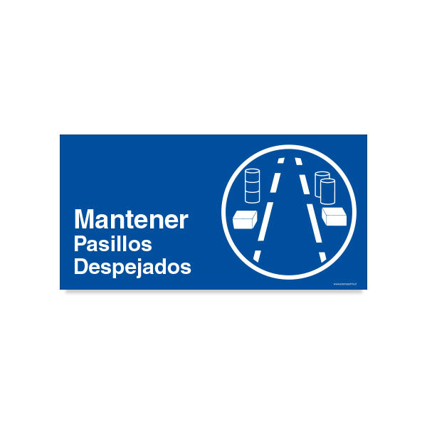 Mantener Pasillos Despejados – Señaléticas Estampa