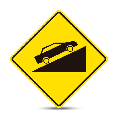 Pendiente Fuerte de Subida PG-7c – Señaléticas Estampa