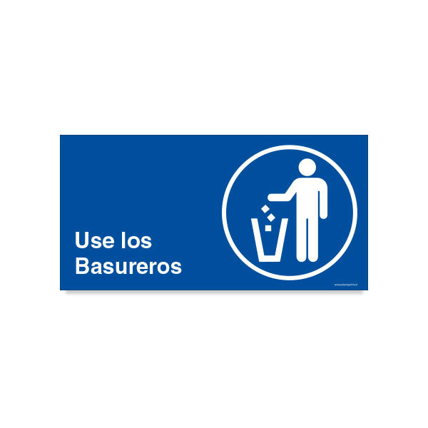 Use los Basureros – Señaléticas Estampa