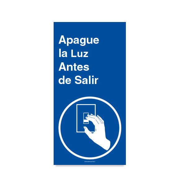 Apague la Luz Antes de Salir – Señaléticas Estampa