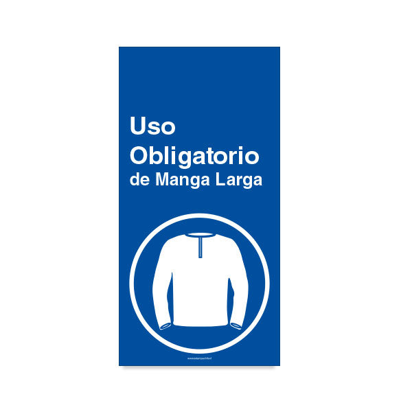 Uso Obligatorio de Manga Larga – Señaléticas Estampa