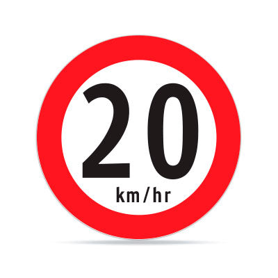 Velocidad Máxima 20 km/h – Señaléticas Estampa