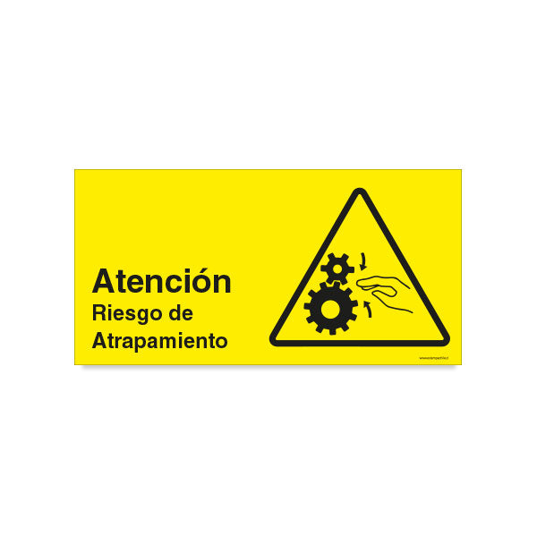 Atención Riesgo de Atrapamiento – Señaléticas Estampa