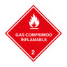 Rombo Gas Comprimido Inflamable 2 – Señaléticas Estampa