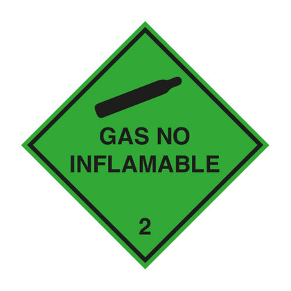 Rombo Gas No Inflamable 2 – Señaléticas Estampa