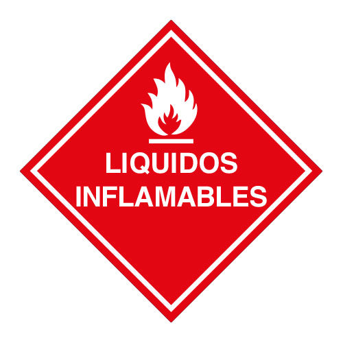 Rombo Líquido Inflamable – Señaléticas Estampa