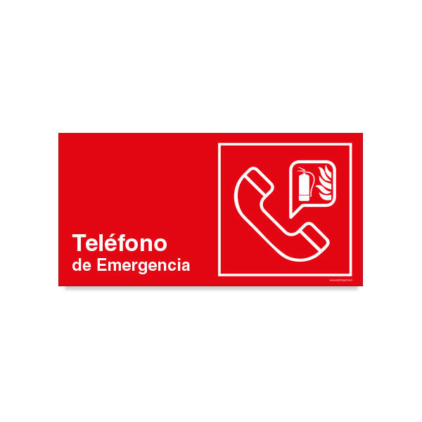 Teléfono de Emergencia Bomberos – Señaléticas Estampa