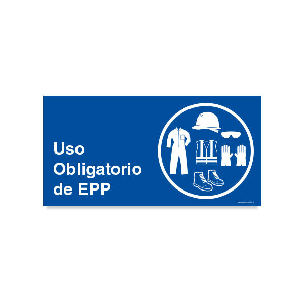 Uso Obligatorio de EPP – Señaléticas Estampa