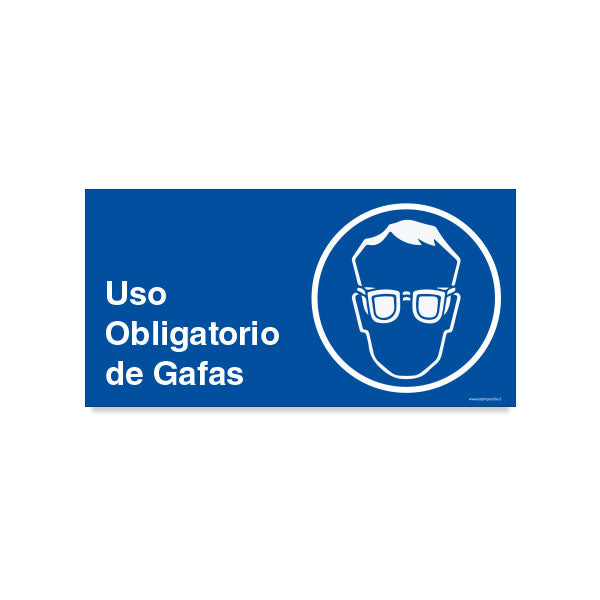 Uso Obligatorio de Gafas – Señaléticas Estampa