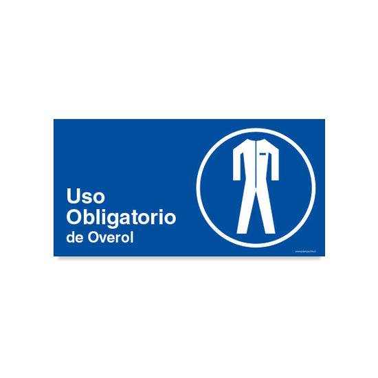 Uso Obligatorio de Overol – Señaléticas Estampa