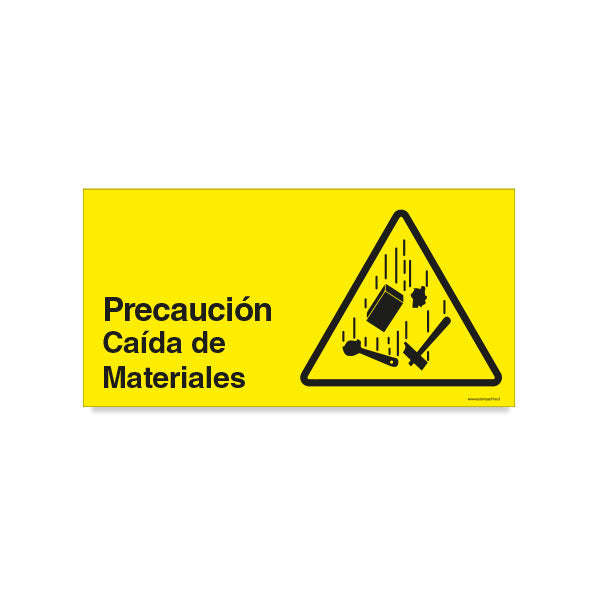 Precaución Caída de Materiales – Señaléticas Estampa